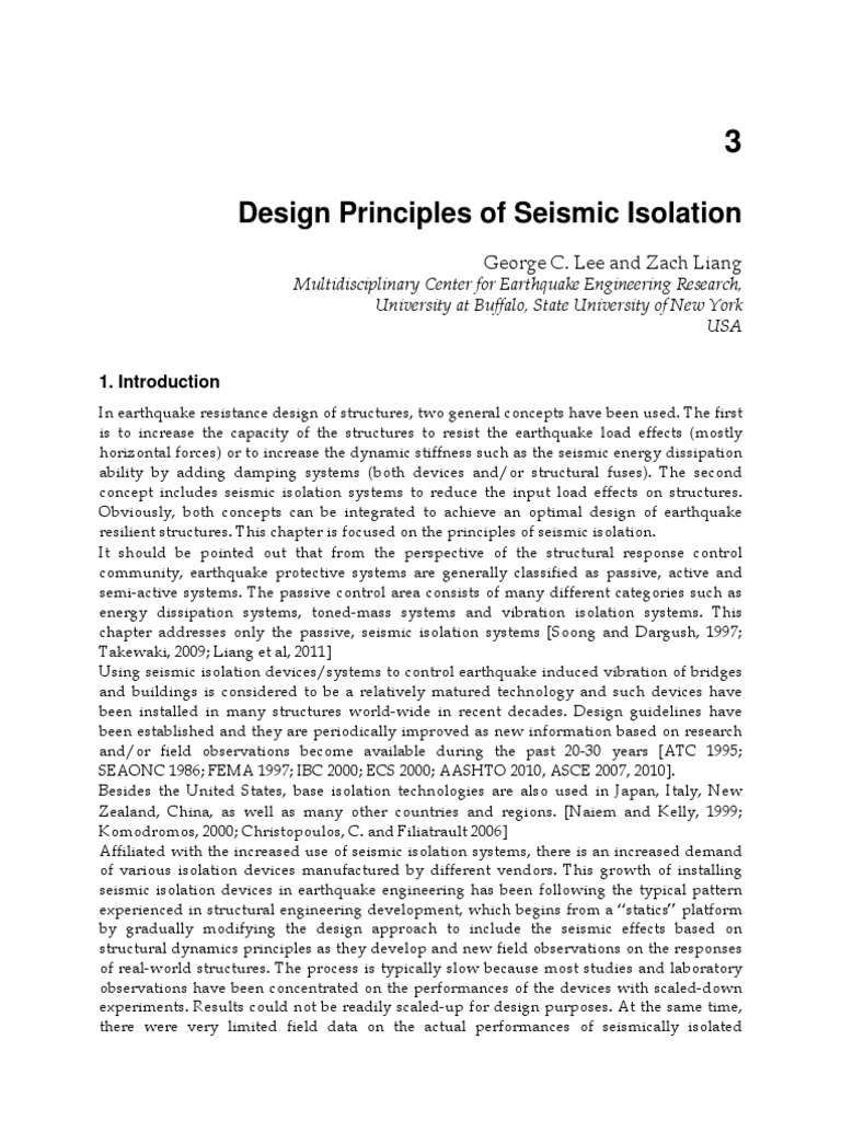 Seismic Isolation Design Principles | PDF | Earthquake Engineering ...