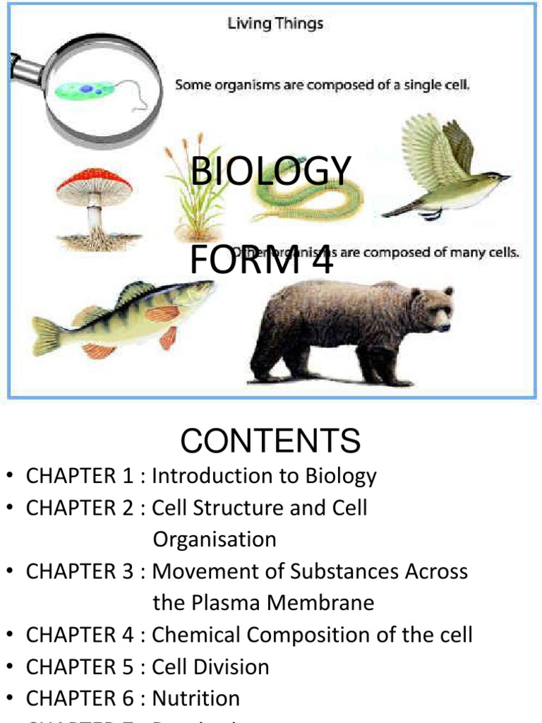 BIOLOGY f4 Chapter1 | Experiment | Hypothesis