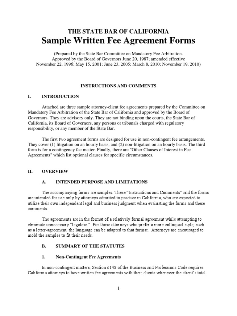 Sample Fee Agreement - R | PDF | Costs In English Law | Lawyer
