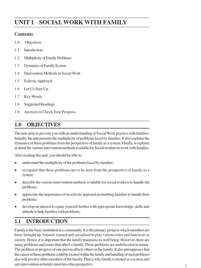 Social Work Techniques for Helping Families | PDF | Psychotherapy | Family