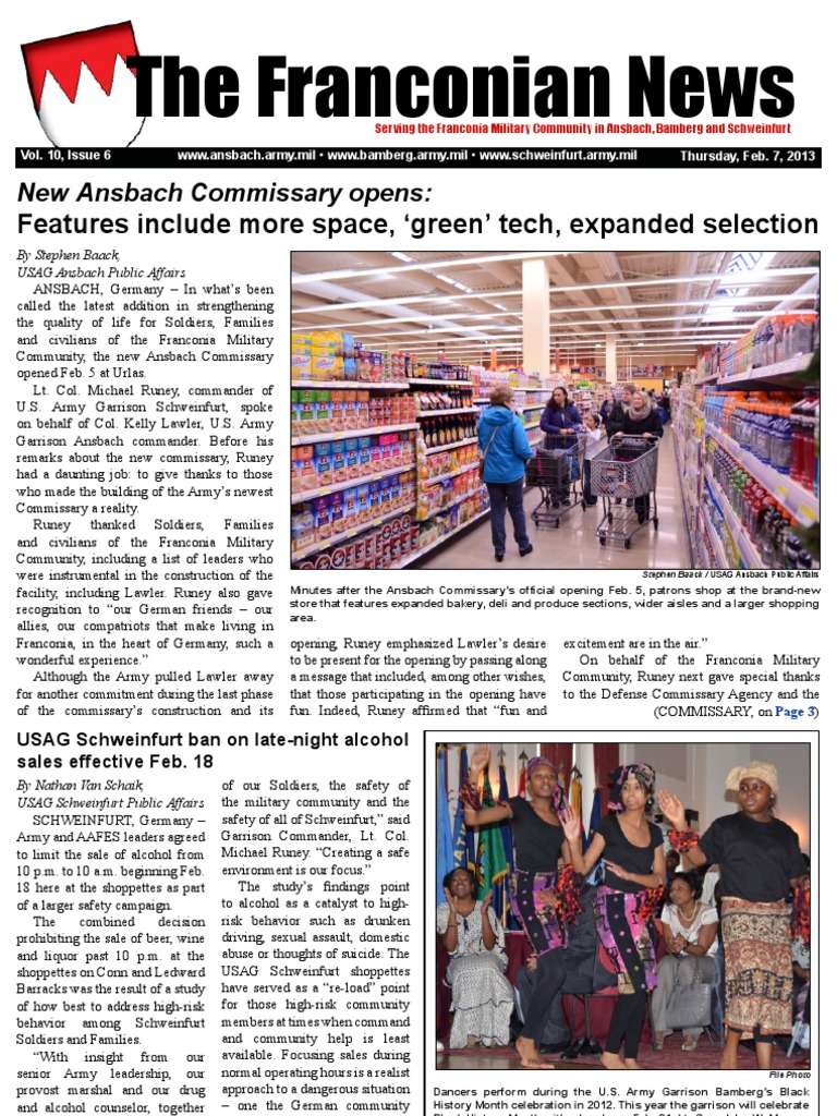 Franconia News - Ansbach Commissary Opens | PDF | Armed Conflict | Unrest