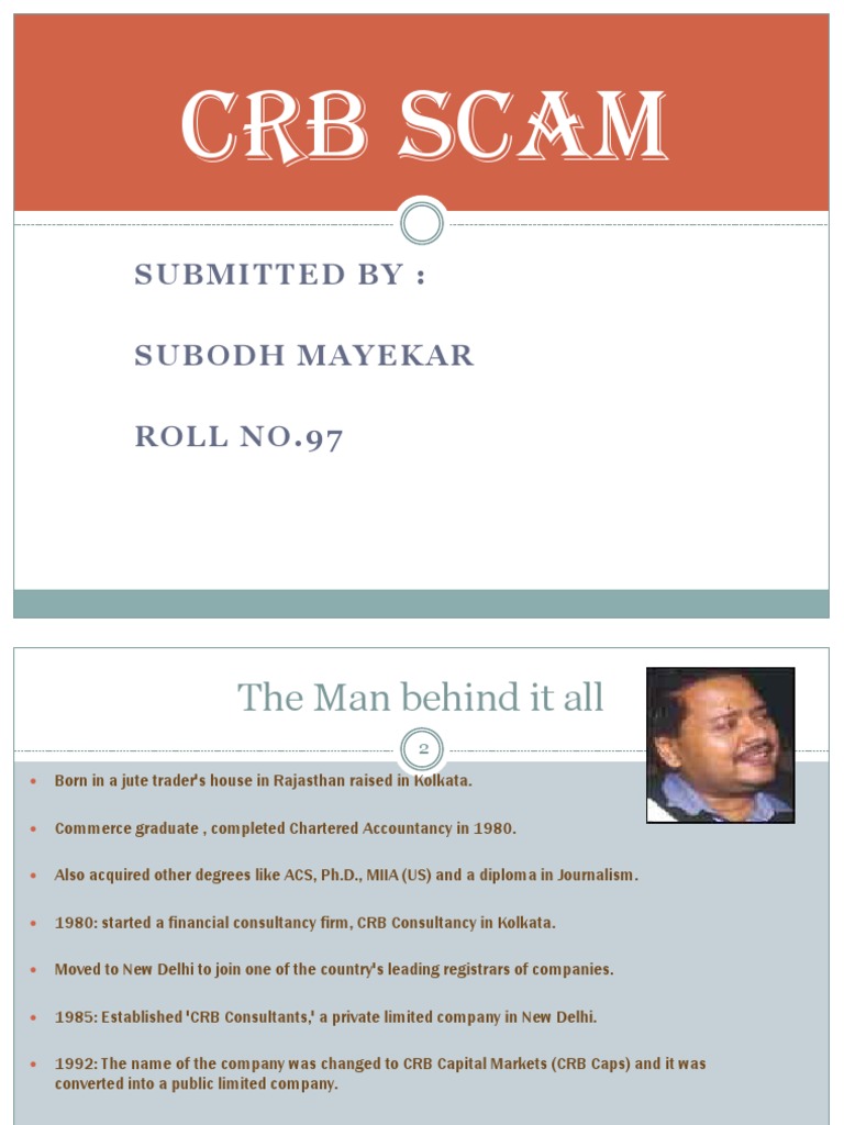 CRB Scam 1 | PDF | Financial Markets | Capital Market