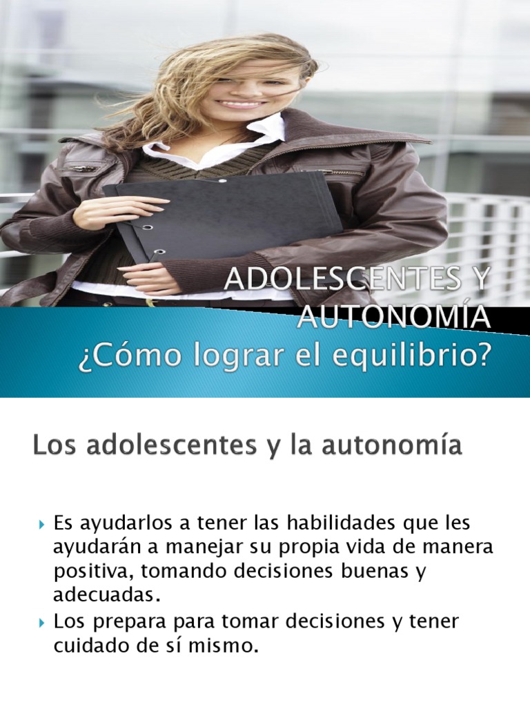Fomentando la Autonomía Adolescente | PDF | Toma de decisiones ...