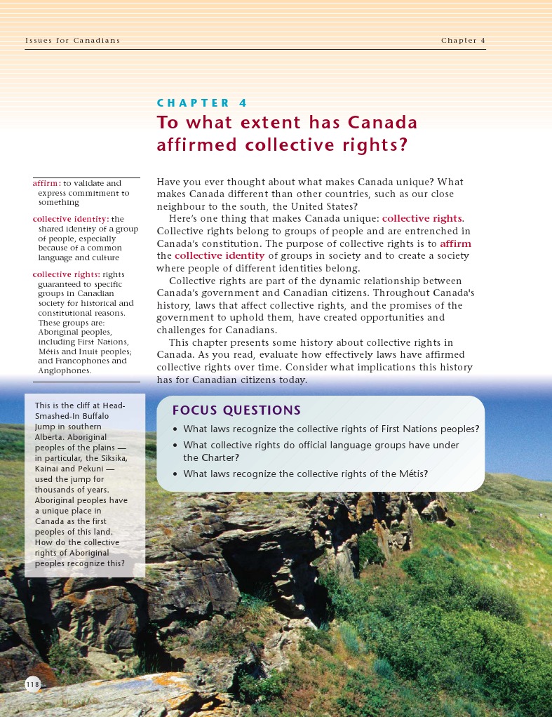 Issues in Canada CH 4 Textbook | PDF | First Nations | Canada