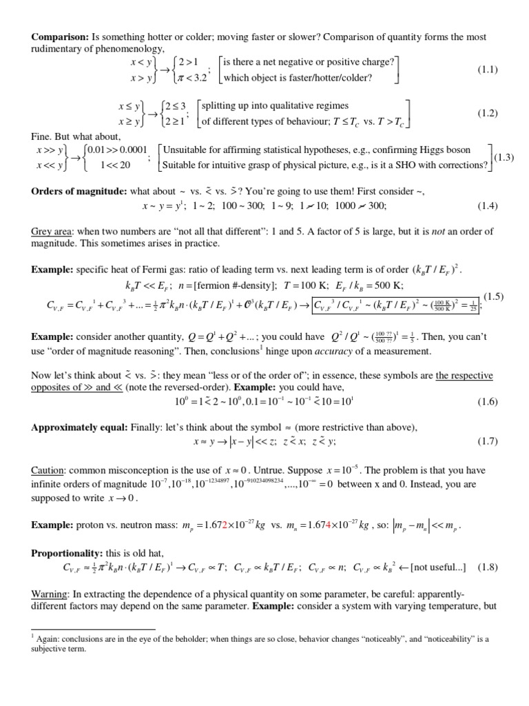 Orders of Magnitude: A Guide to Using Qualitative Comparisons and ...