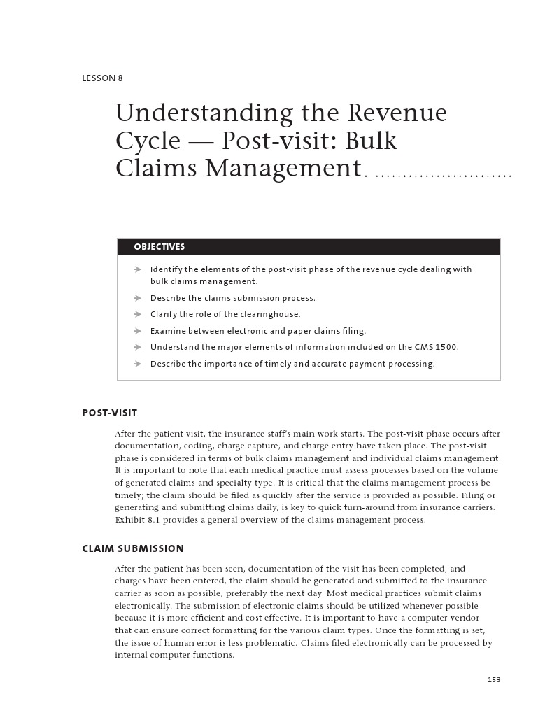 Medical Office Billing - A Self-Study Training Manual | PDF | Health ...