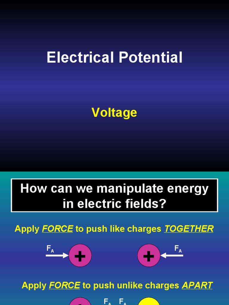 Electrical Potential | PDF | Voltage | Electronvolt