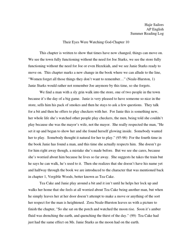 Their Eyes Were Watching God Chapter 10 | PDF