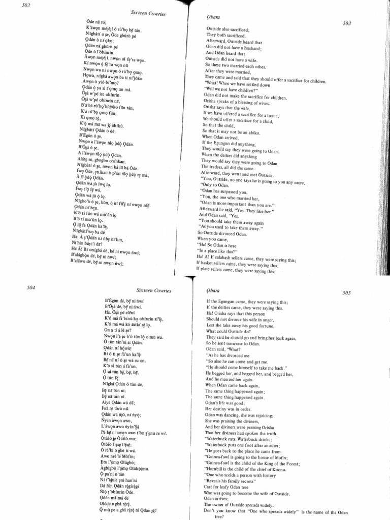 5 - Bascom, William - Sixteen Cowries II | PDF