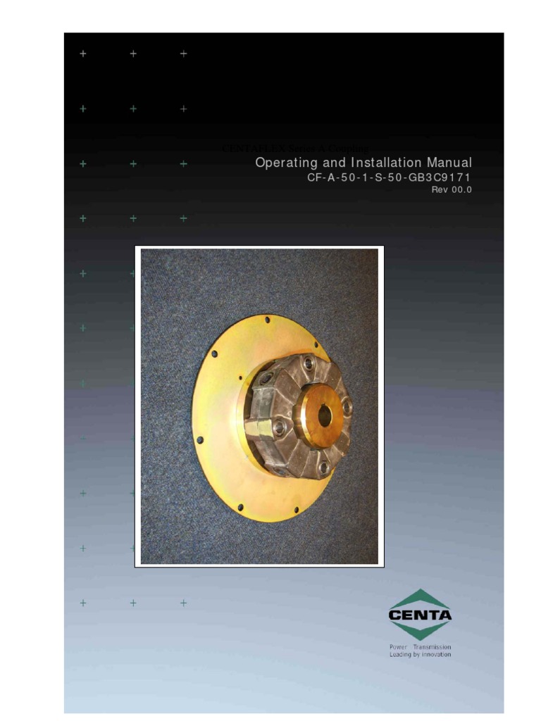Centa Operators Manual | PDF | Transmission (Mechanics) | Rotation ...