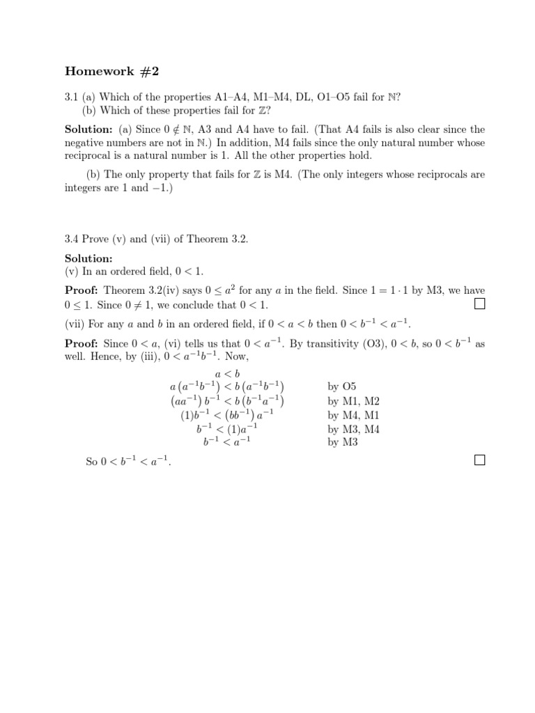 HW 2 | PDF | Discrete Mathematics | Mathematical Analysis