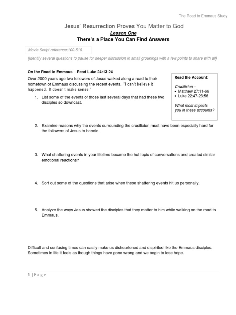 Jesus Resurrection Proves You Matter To God: There's A Place You Can ...