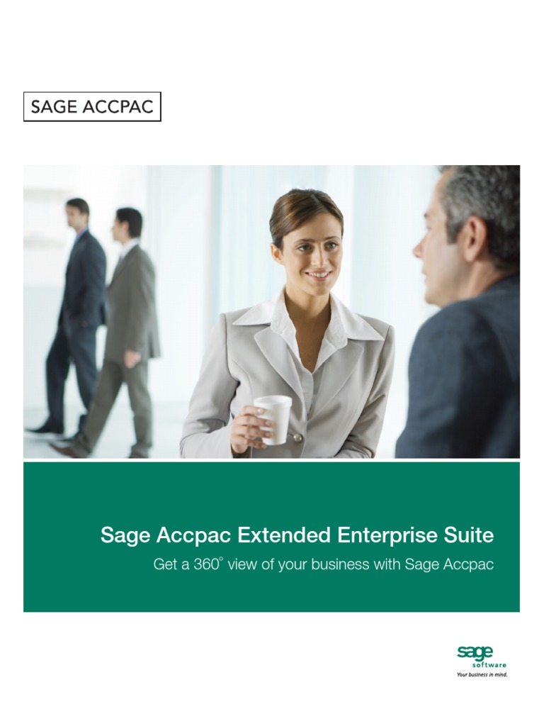 Sage Accpac Extended Enterprise Suite: Get A 360 View of Your Business ...