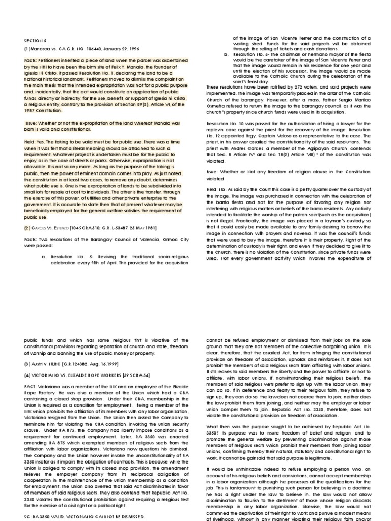 Consti Digest | PDF | Freedom Of Information Laws By Country | Freedom Of Movement