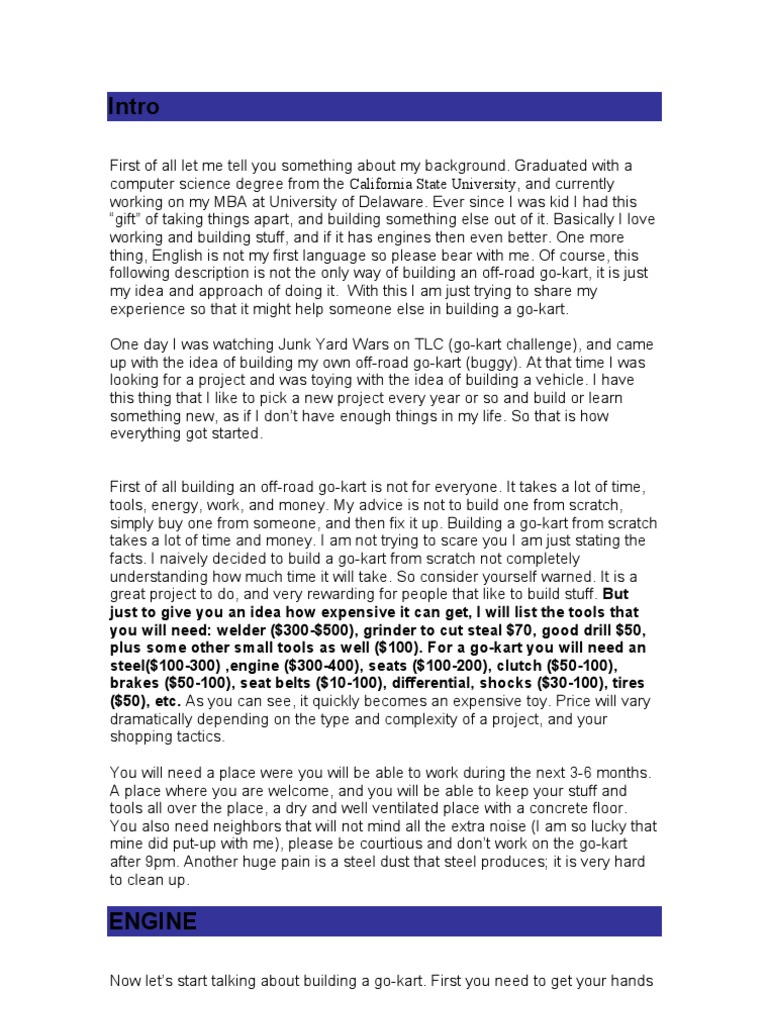 Buggy Construction Basics | PDF | Axle | Welding