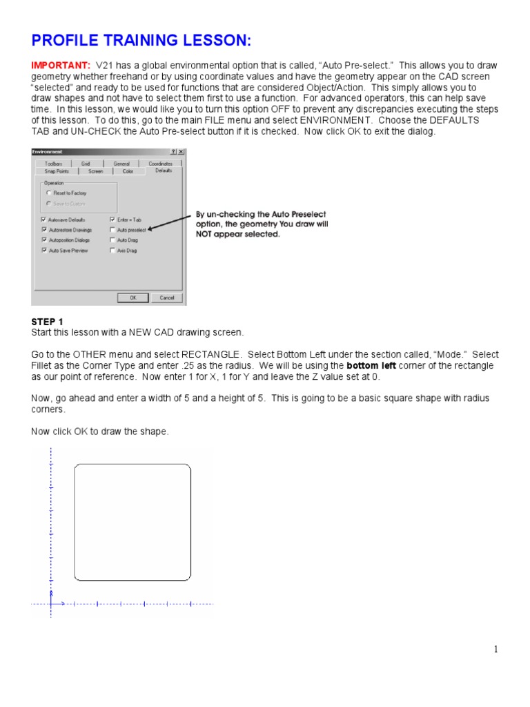 Profile Training Lesson:: Important | PDF | Point And Click | Computer ...