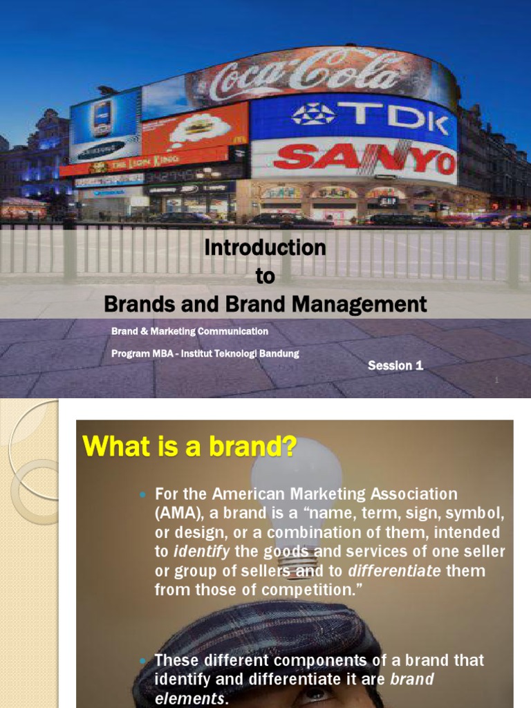 Session 1 - Introduction To Brands & Brand Management | PDF | Brand ...