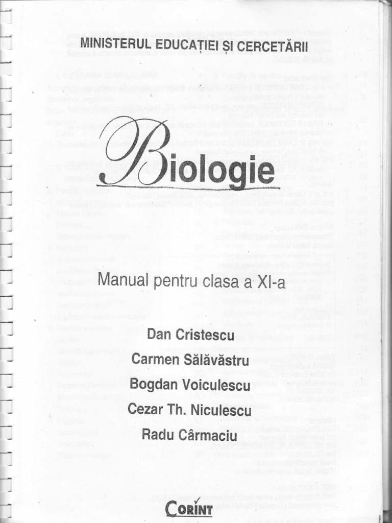 Manual Biologie Corint | PDF