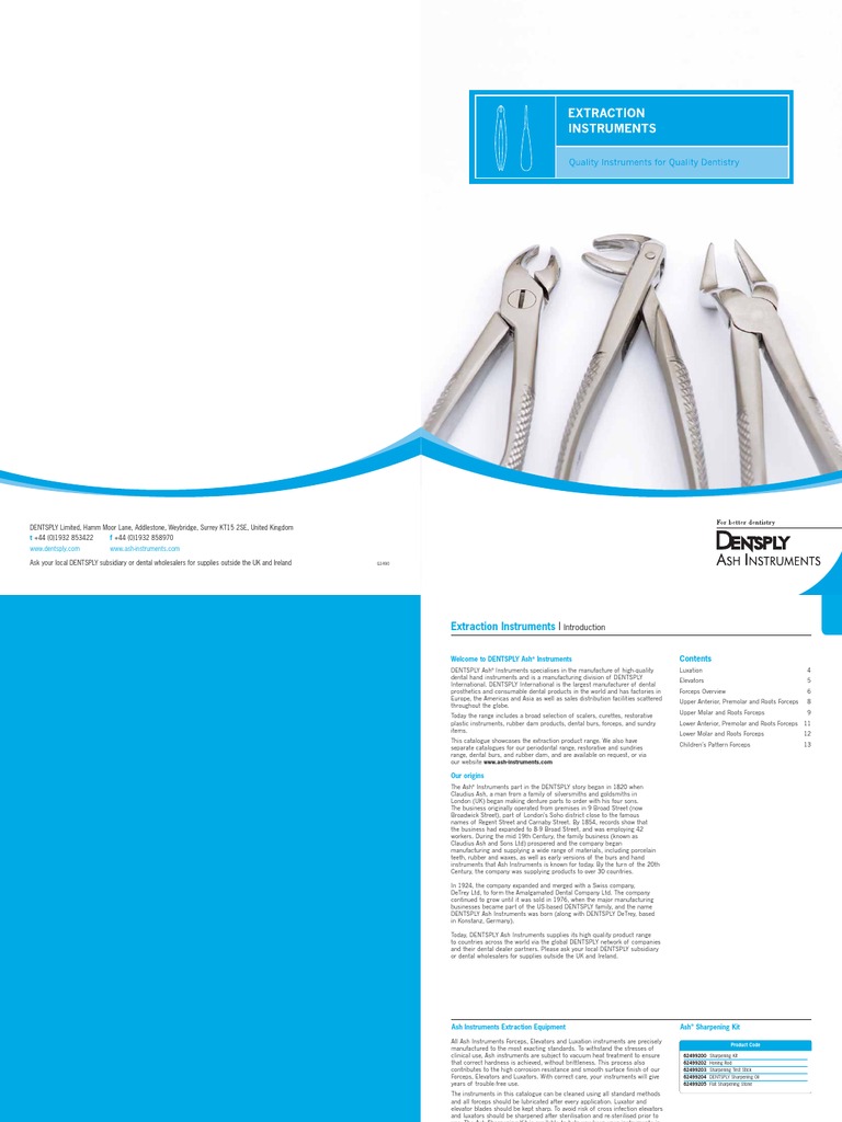 Extraction Instruments | PDF | Sterilization (Microbiology) | Wellness
