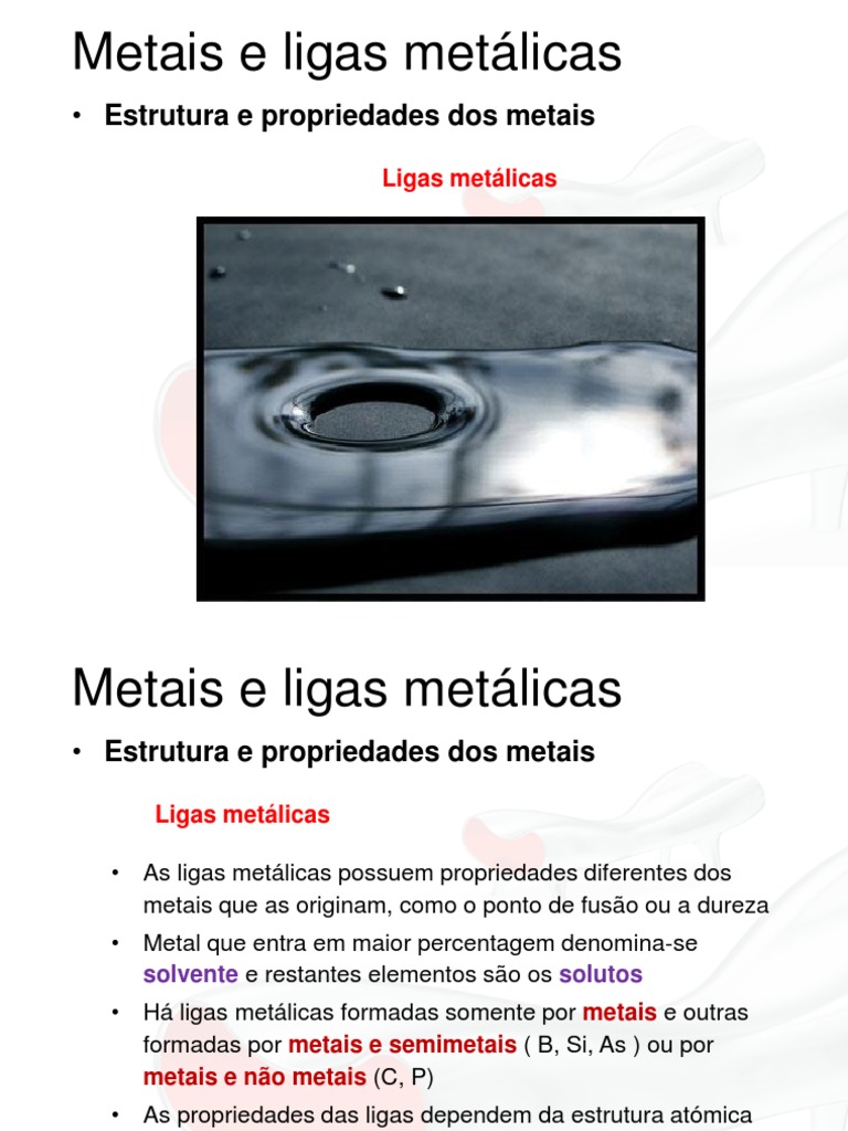 Ligas metálicas: propriedades e aplicações | PDF | Liga | Metais
