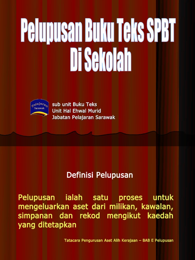 Pelupusan Buku Teks | PDF