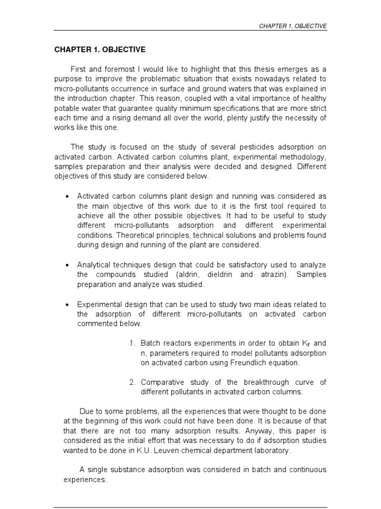 Chapter 1 Activated Carbon | PDF | Adsorption | Carbon