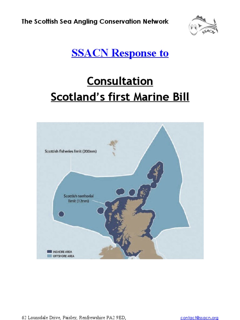 SSACN Marine Bill Response | PDF | Conservation Biology | Scotland