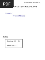 Physics - Lecture 2.1 Work | PDF | Acceleration | Force