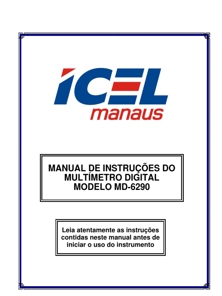 MD-6290 Manual PDF | PDF | Rede elétrica | Diodo