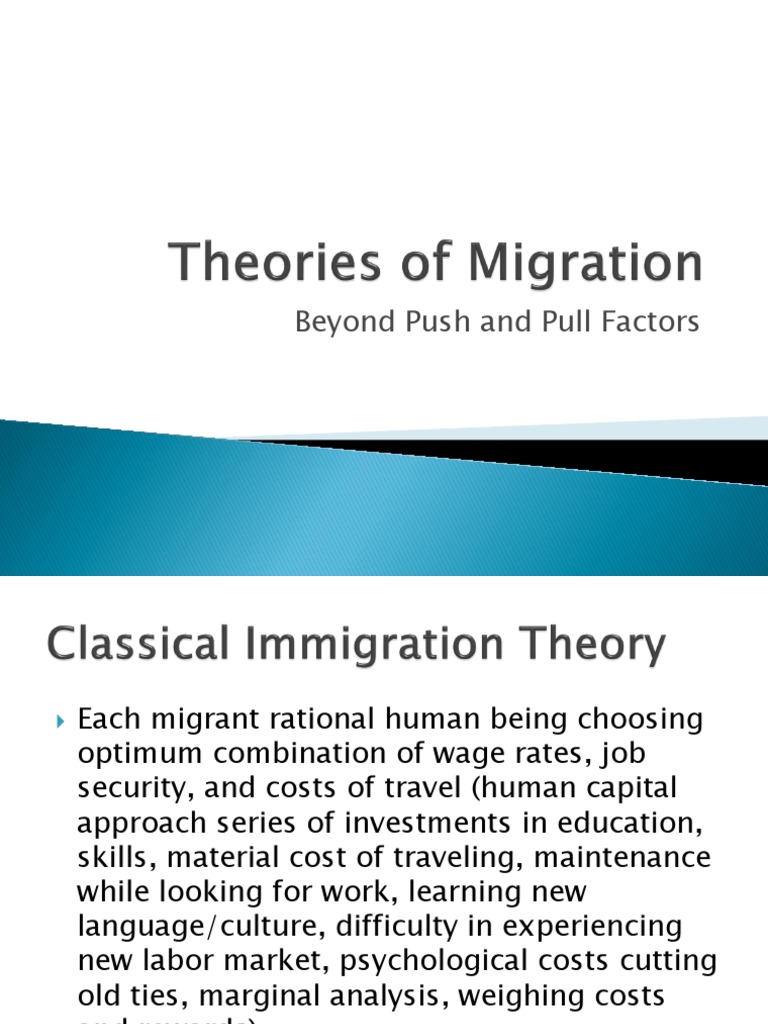Theories of Migration | Human Migration | Labour Economics