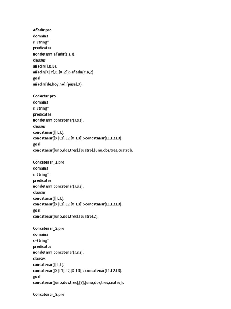Prolog | PDF | Lenguaje de programación | Lógica de primer orden
