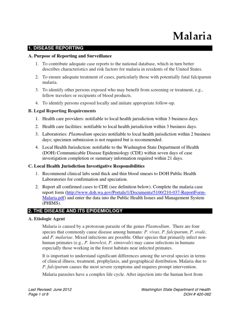 420 062 Guideline Malaria | PDF | Malaria | Plasmodium Falciparum