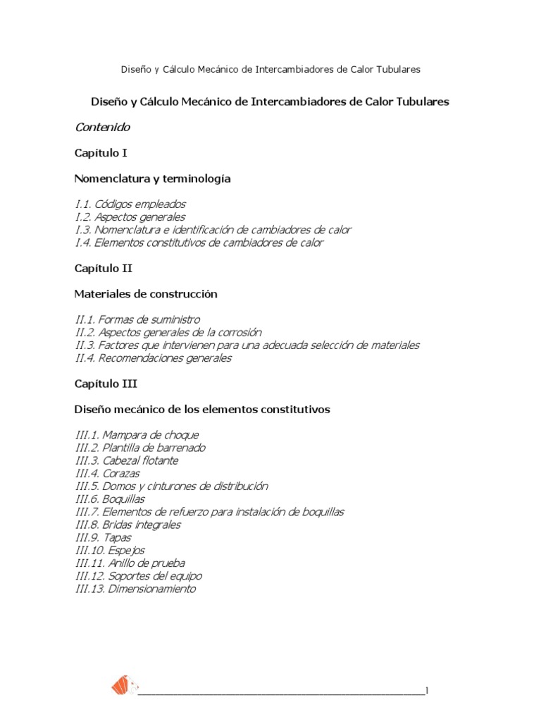 1diseno y Calculo de Intercambiadores de Calor | PDF | Corrosión | Intercambiador de calor