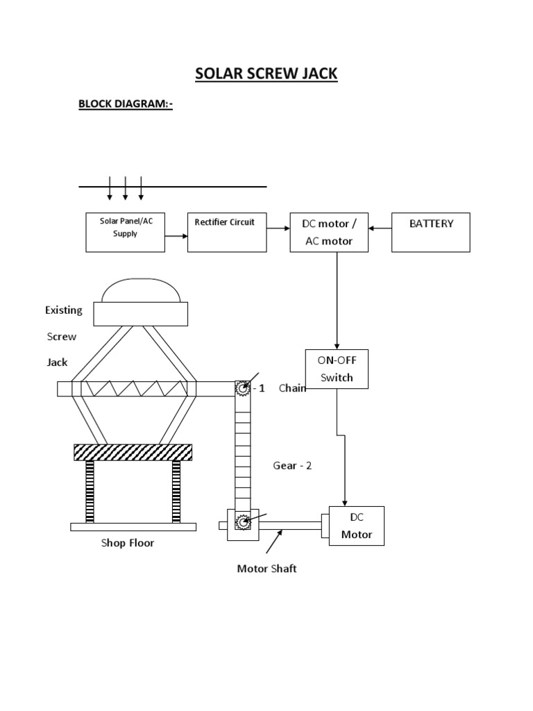 Solar Screw Jack | PDF | Power Inverter | Alternating Current