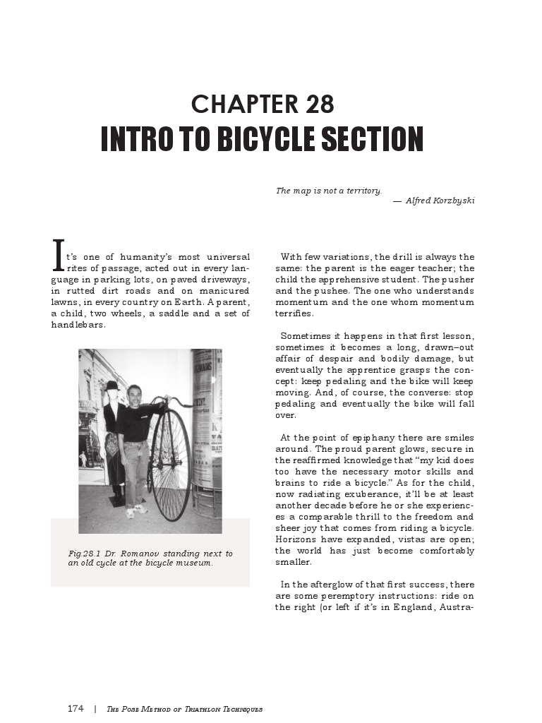 Intro To Bicycle Section | PDF | Road Transport | Transport