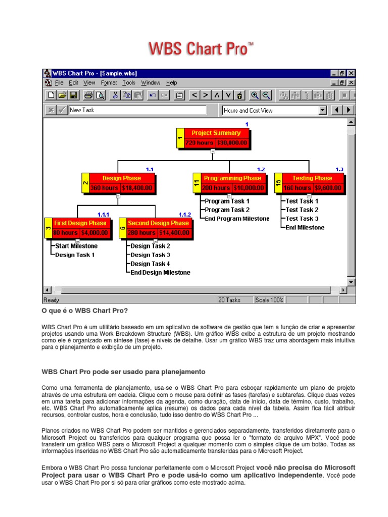 Manual Wbs Chart Pro | Microsoft Windows | Programas