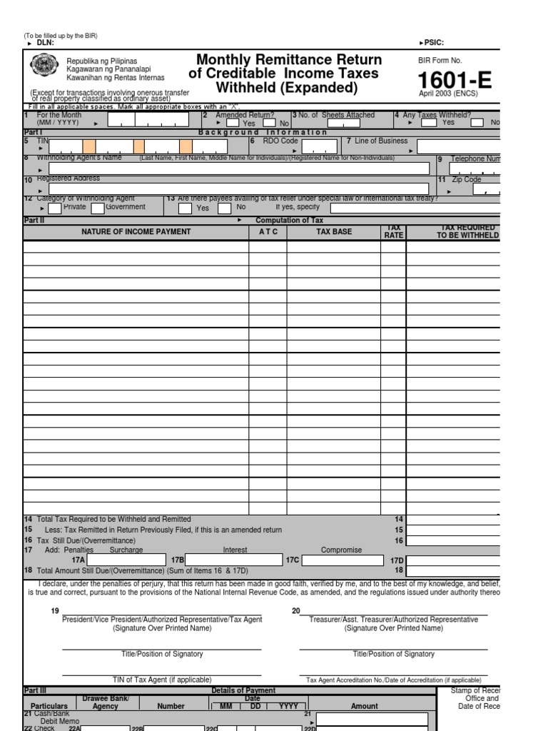 1601E | Withholding Tax | Taxes | Free 30-day Trial | Scribd