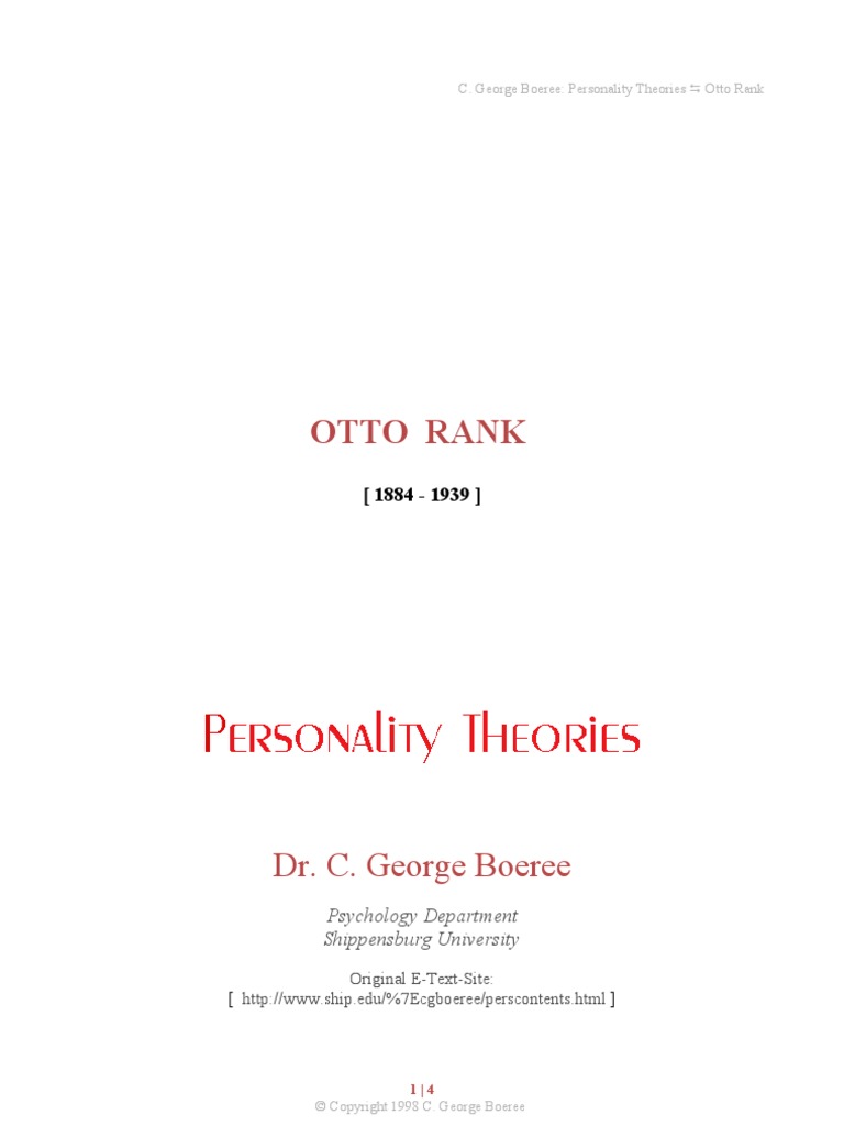Otto Rank | PDF | Hero | Id