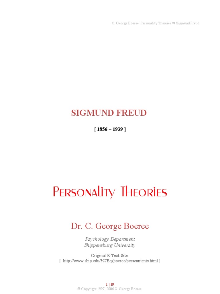 Freud | PDF | Id | Sigmund Freud