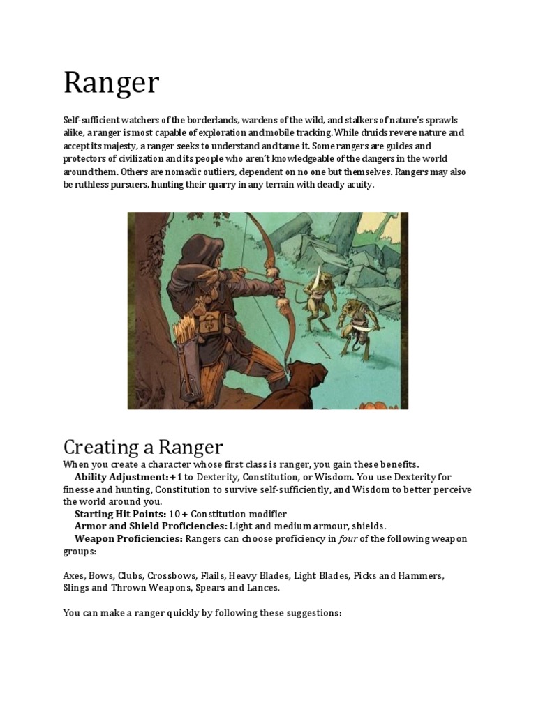 Creating A Ranger | PDF | Reconnaissance | Leisure