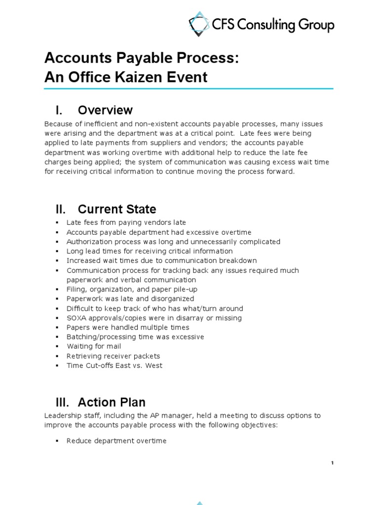 Case Study On Accounts Payable | PDF | Accounts Payable | Fee