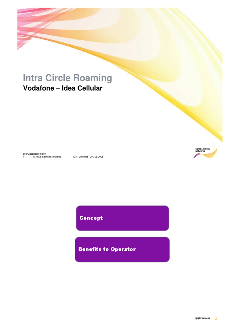 Intra Circle Roaming: Vodafone - Idea Cellular | PDF | Roaming | Mobile ...
