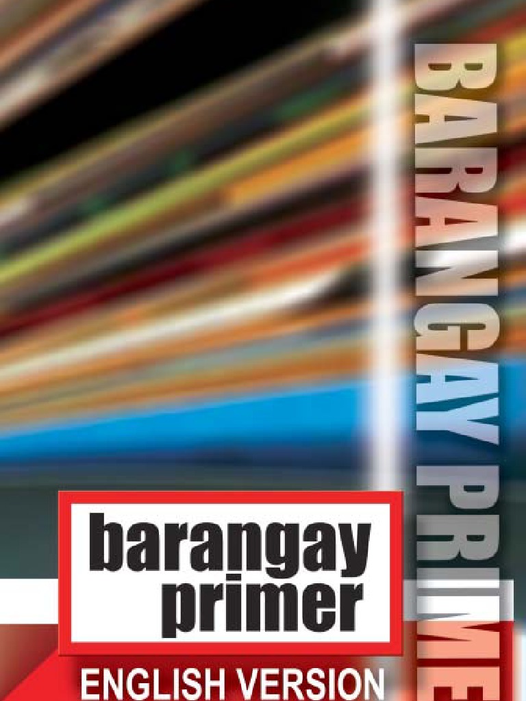 Barangay Primer English Ver | PDF