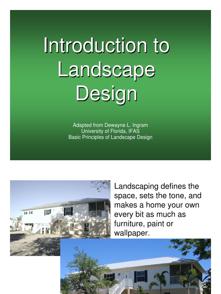 Landscape Design | PDF | Gardens | Nature