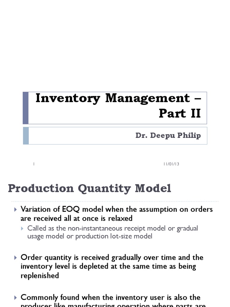 Inventory Management - 2 | PDF | Inventory | Supply Chain Management