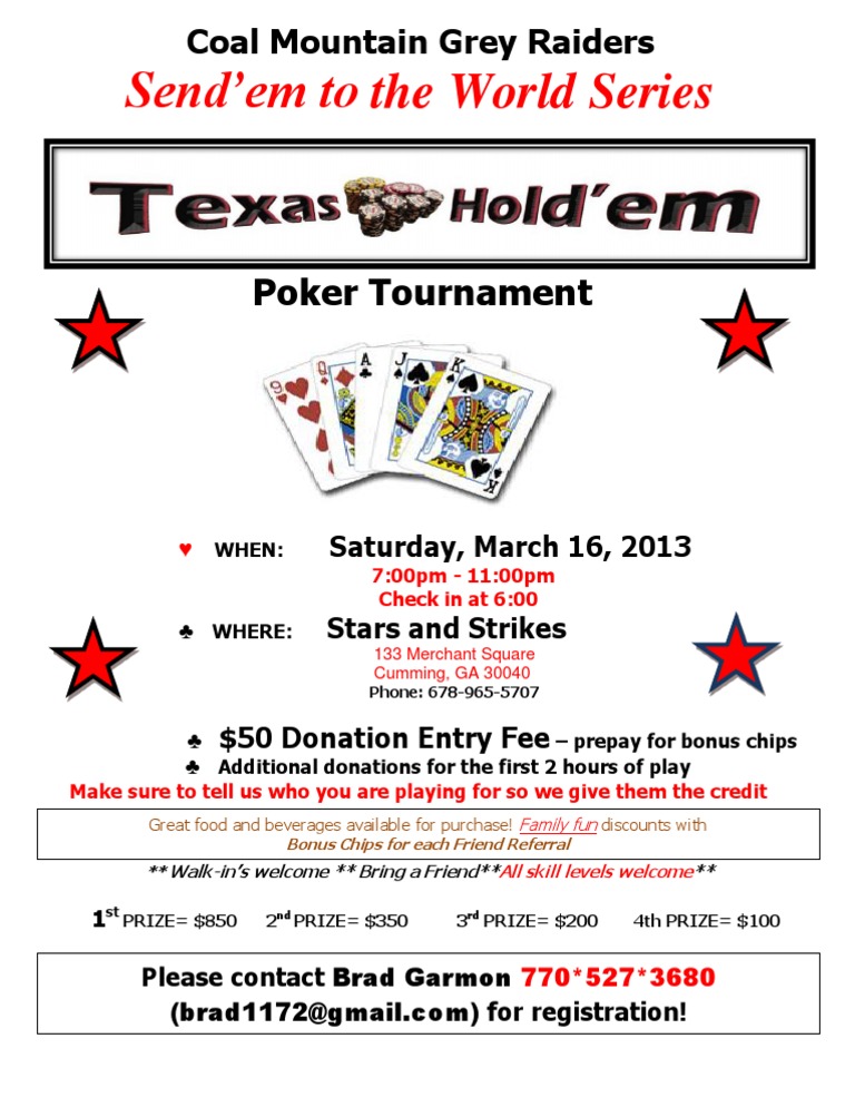 Poker Tournament for Grey Raiders | PDF