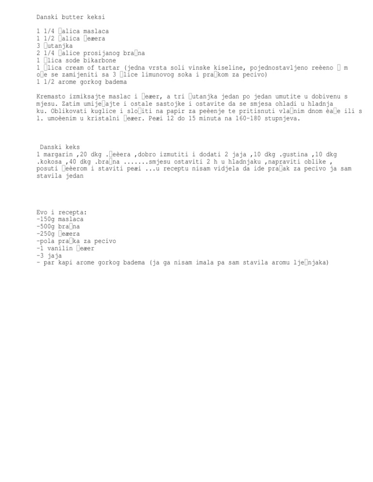 Danski Butter Keksi | PDF