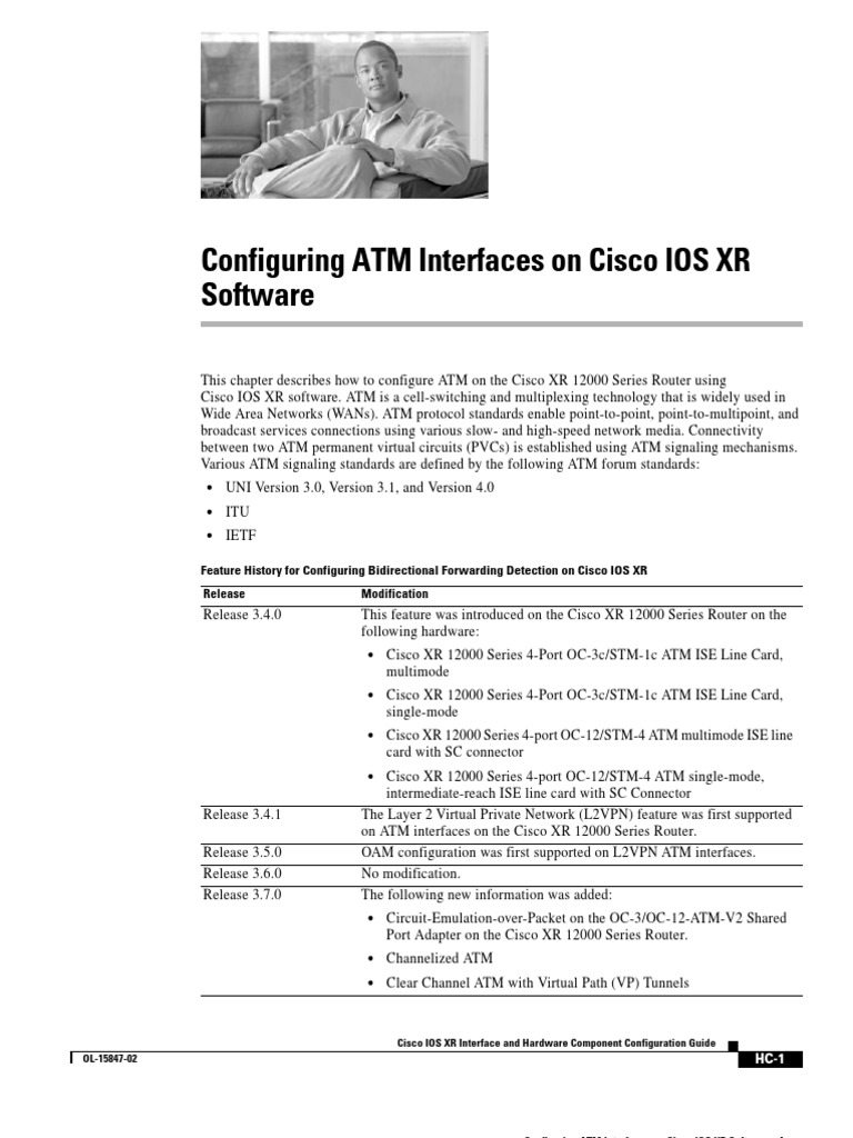 Configuring ATM Interfaces On Cisco IOS XR Software | PDF ...