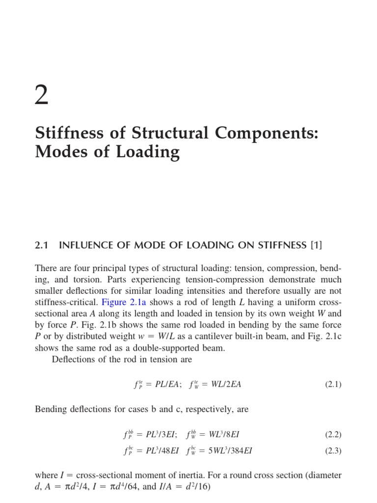 Stiffness For Structural Moments | PDF | Bending | Beam (Structure)