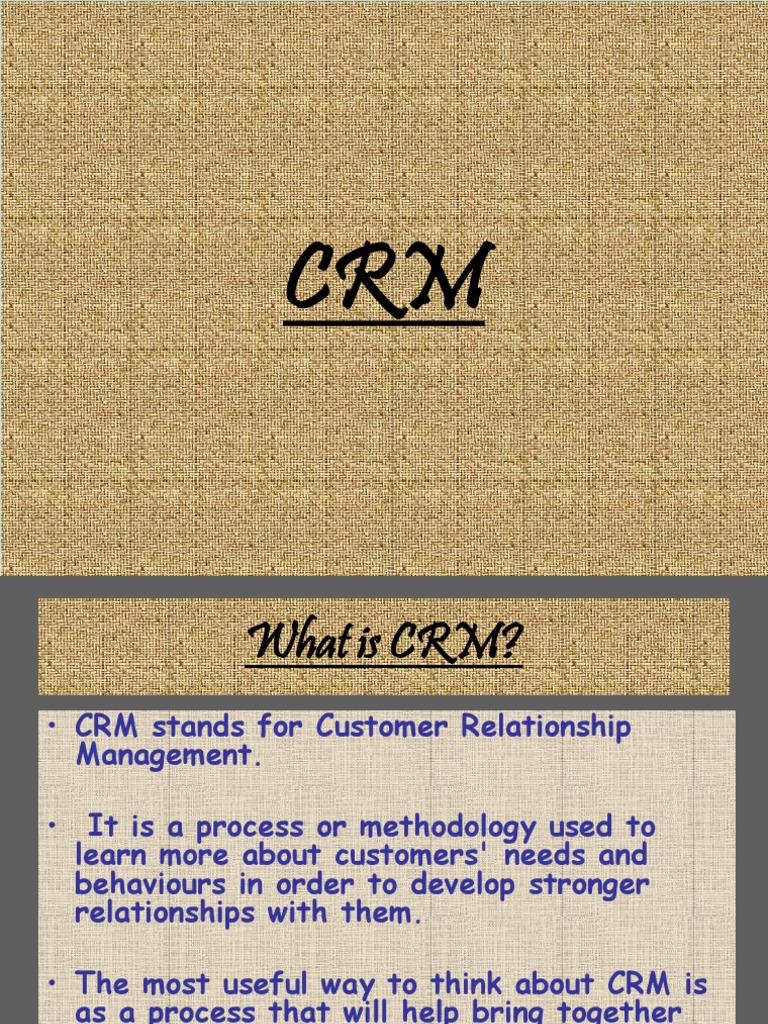 CRM Methodology | PDF | Customer Relationship Management | Business Process